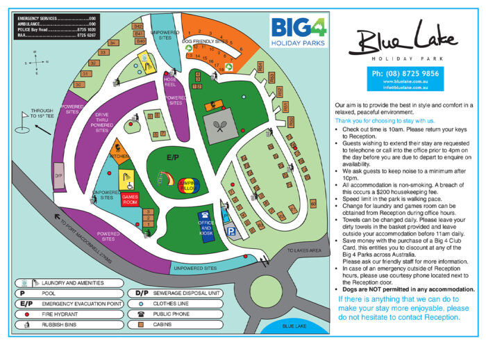 updated_map - Blue Lake Holiday Park